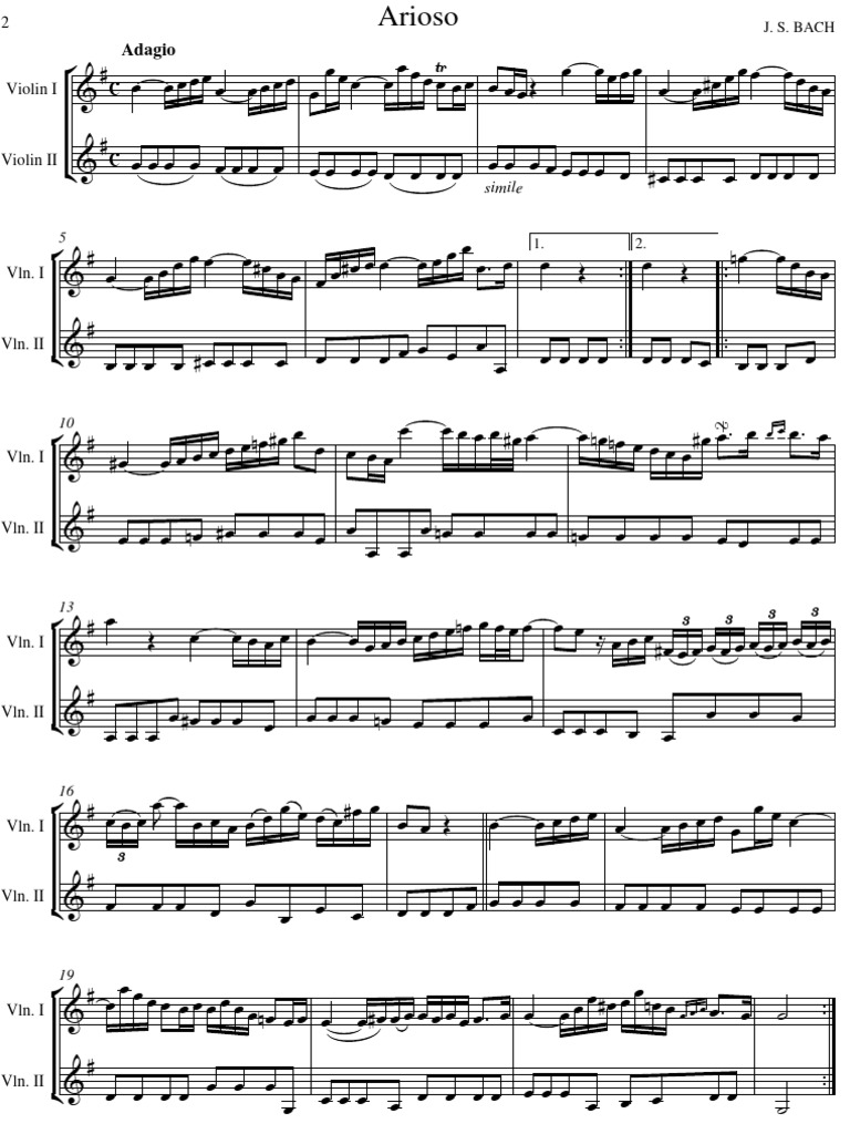 VLN-VLN Arioso | PDF