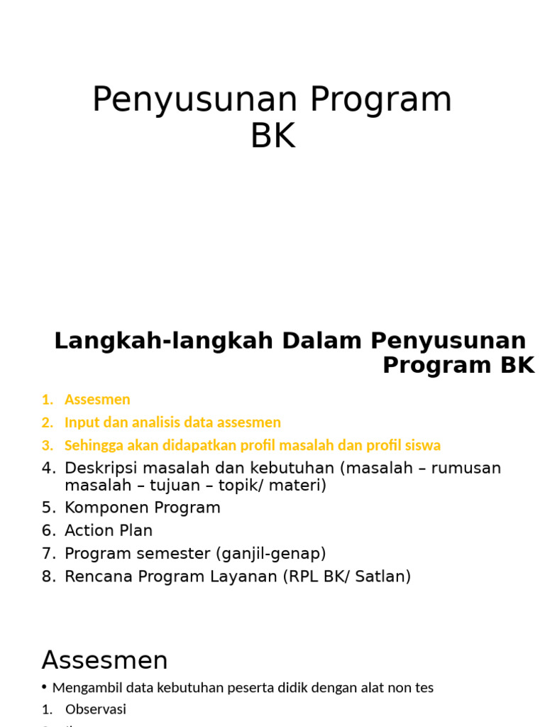 Langkah Penyusunan Program BK | PDF | Komputer