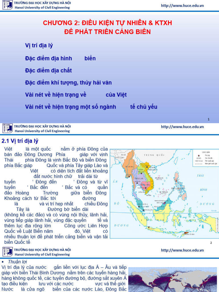 2. Chapter 2 - Điều kiện TN & KTXH để phát triển cảng biển | PDF