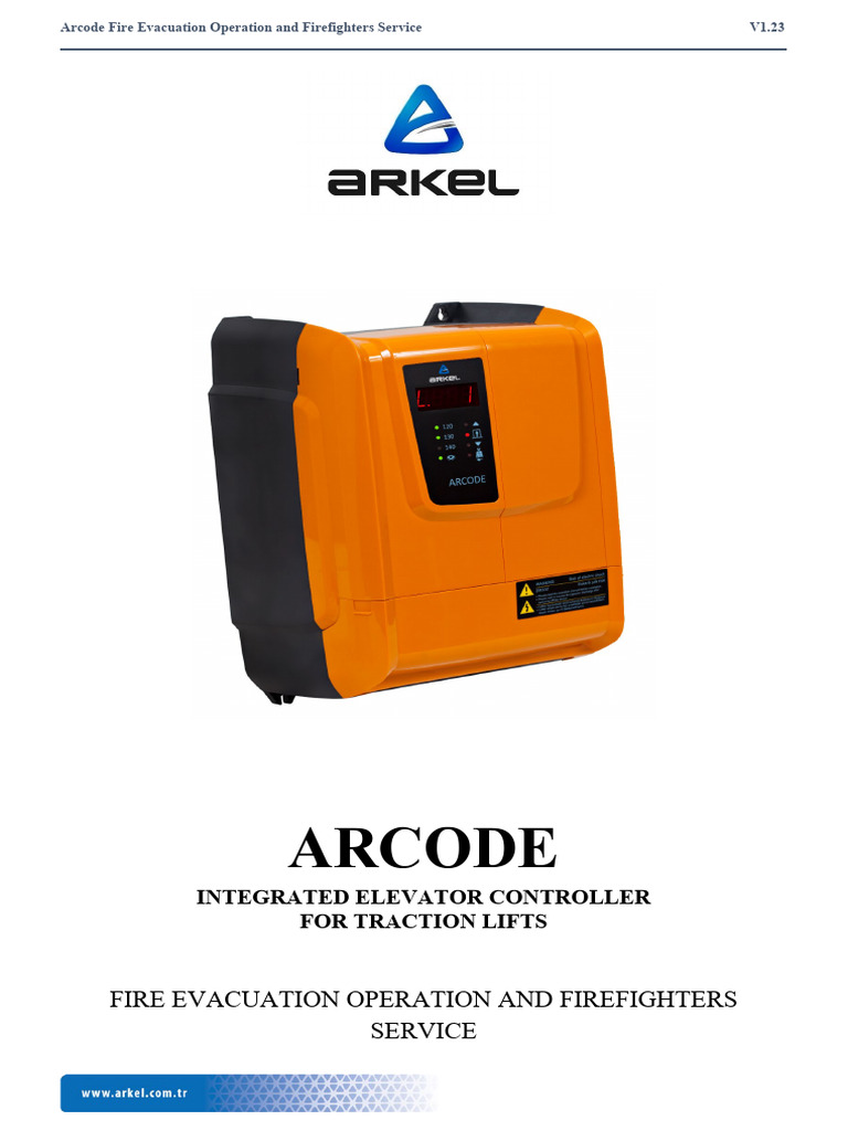 Arcode Fire Evacuation Operation and Firefighters Service.V123.en | PDF | Elevator | Parameter ...