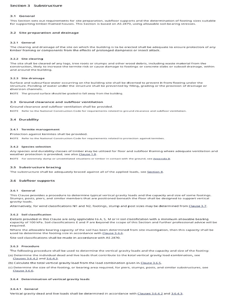 AS 1684.2 3-Substructure | PDF