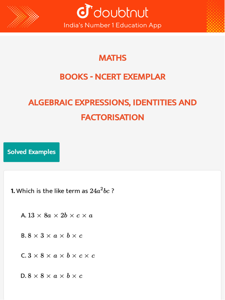 Factorization Techniques in Algebra | PDF | Algebra | Arithmetic