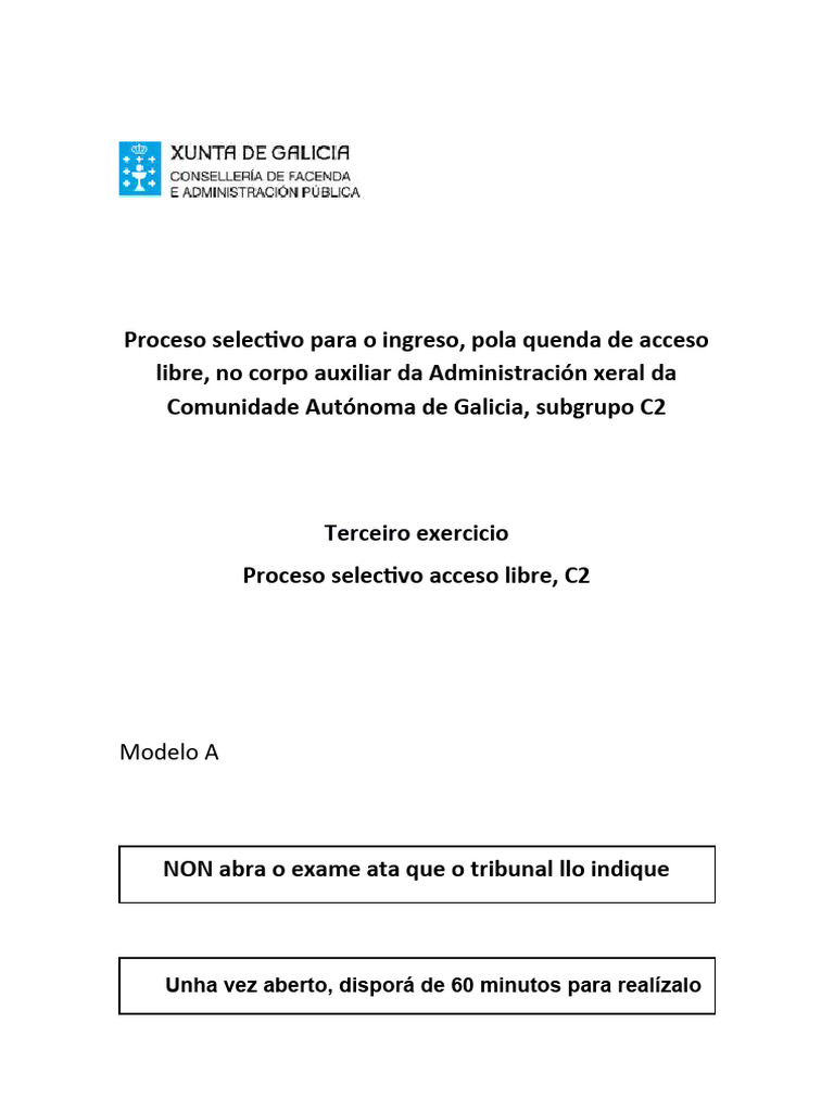 Tercer Ejercicio | PDF | Gobierno