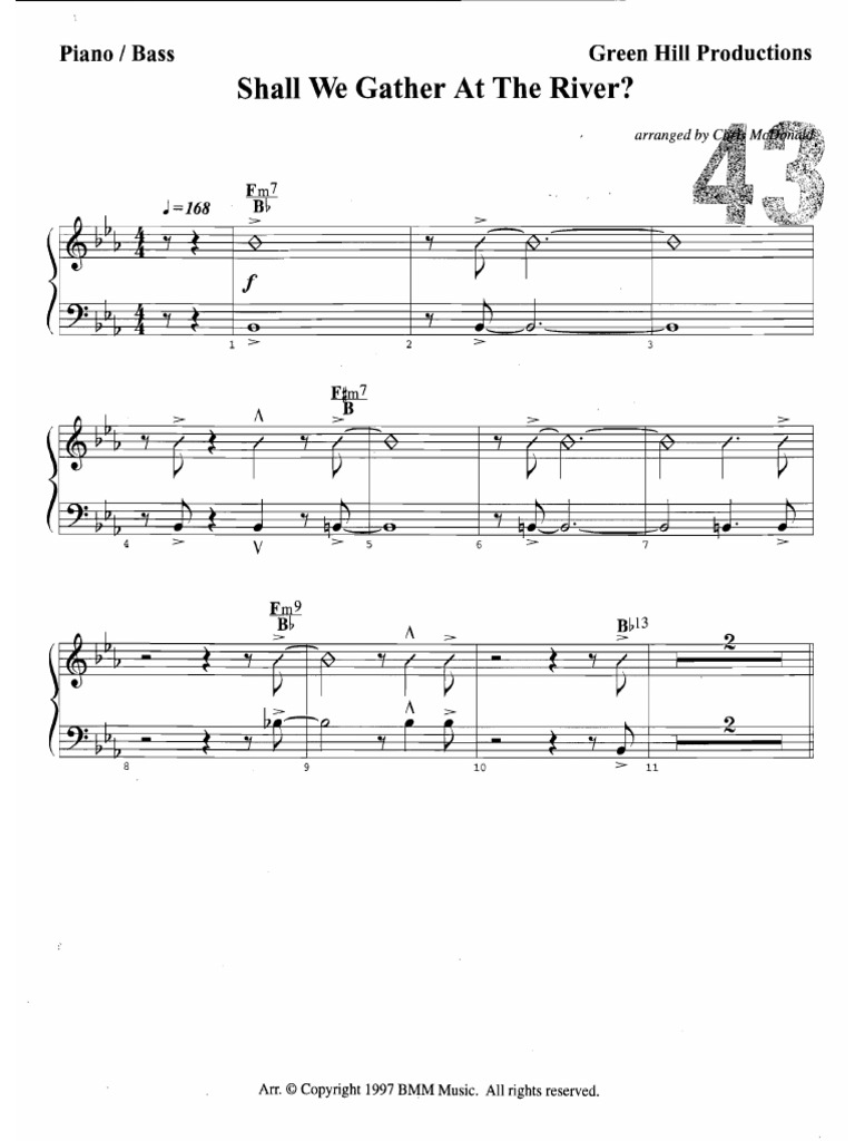 Shall We Gather At The River Chords | PDF