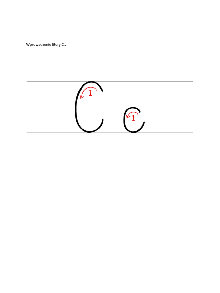 Karta Pracy - Litera C | PDF