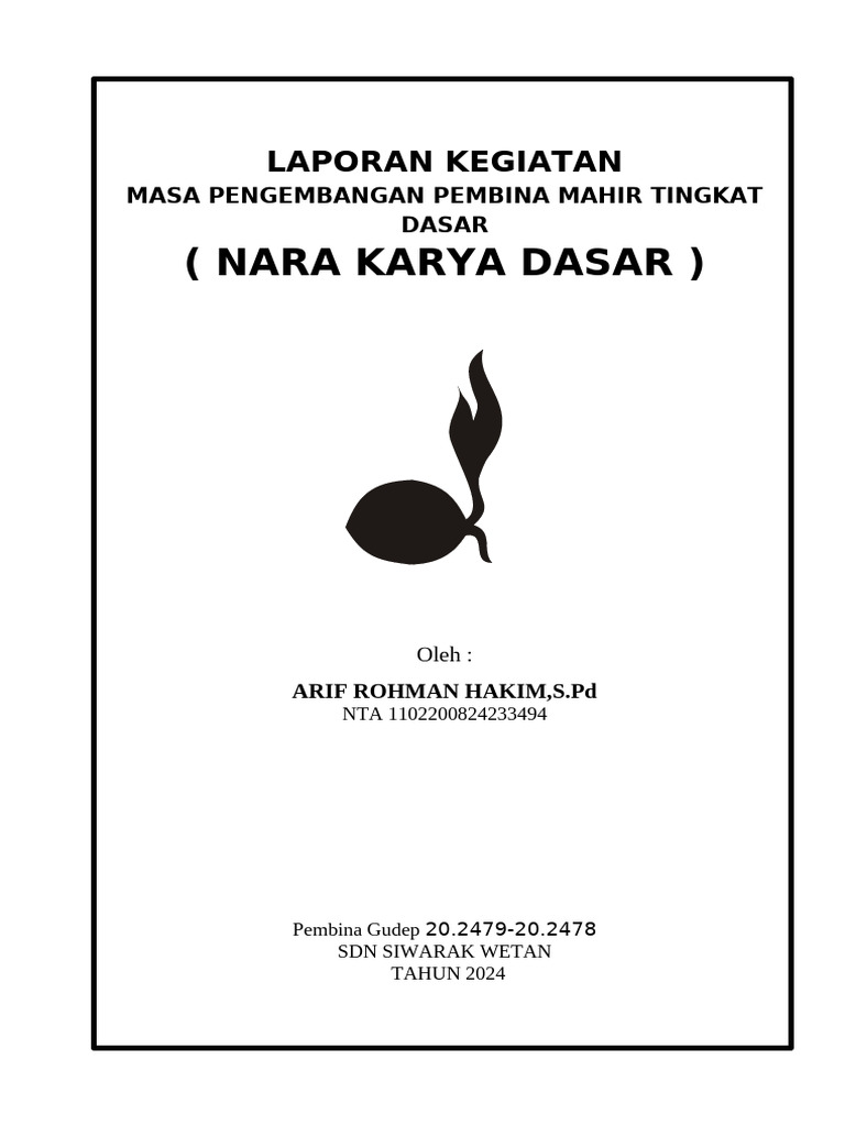 Laporan Narakarya Dasar Pramuka | PDF