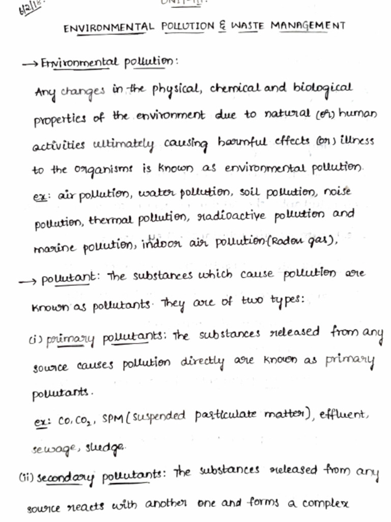 Environment Unit 3 | PDF