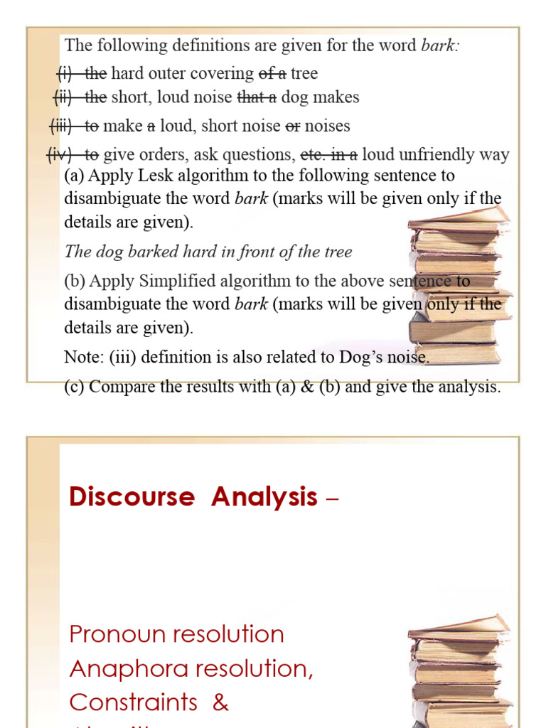 1665572732-Discourse, Constraints and Algorithm Anaphora | PDF ...