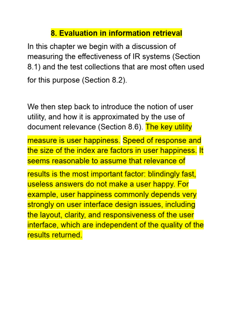 1727759531-6 Evaluation in Information Retrieval | PDF | Accuracy And Precision | Information ...