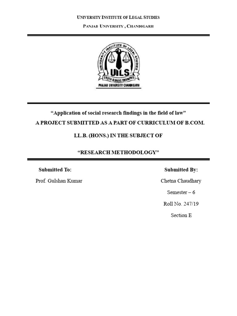 Socio-Legal Research in Law Explained | PDF | Justice | Crime & Violence