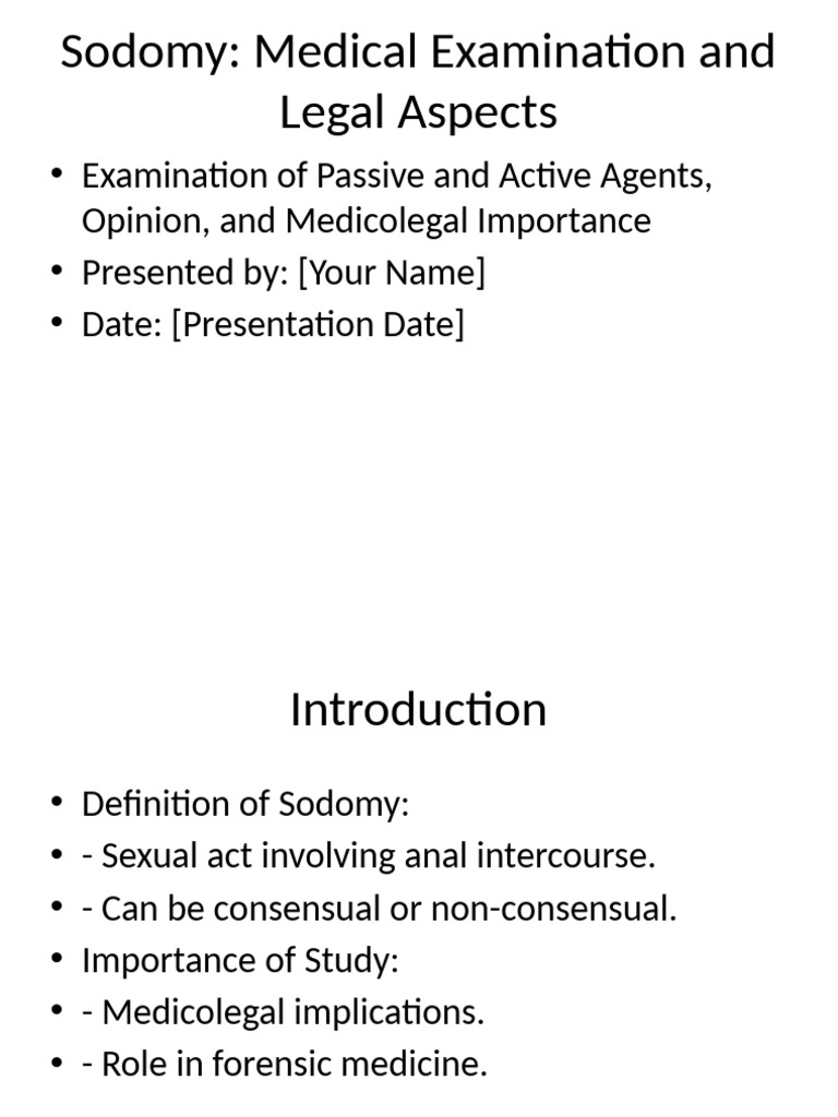 Forensic and Legal Aspects of Sodomy | PDF | Politics | Social Science