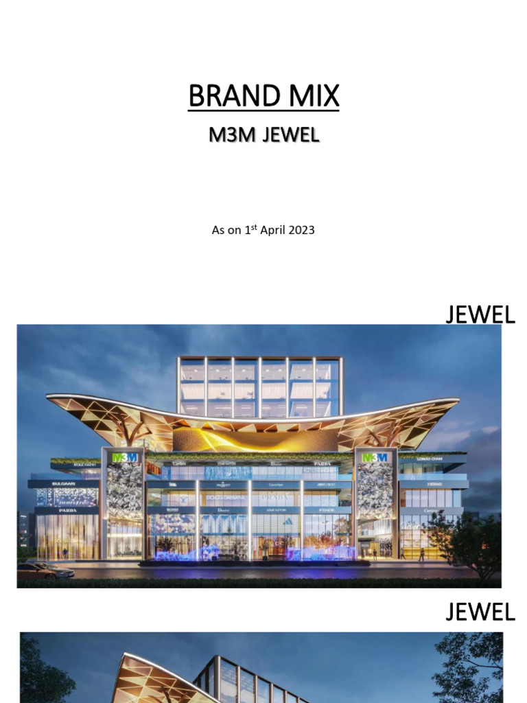 Brand Mix - m3m Jewel | PDF