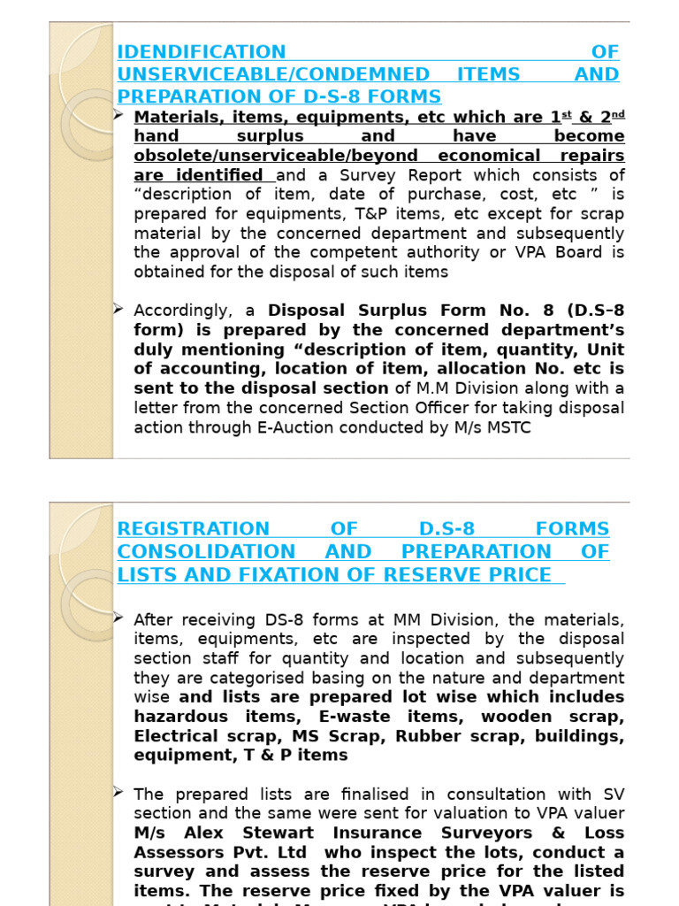 Procedure For Disposal of Scrap | PDF | Auction | Economies