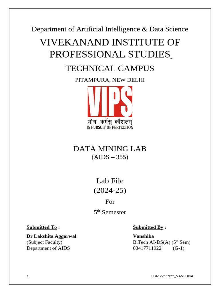 DataMining-1 | PDF | Algorithms | Machine Learning