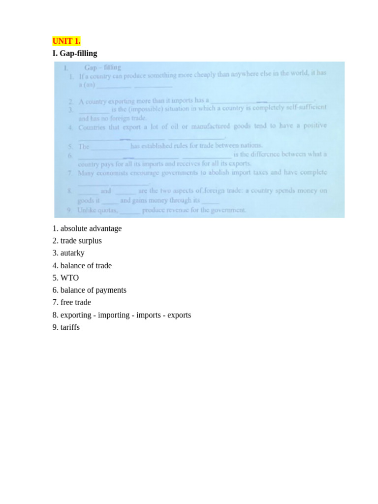 File bài tập TACN3 | PDF | Foreign Exchange Market | Free Trade