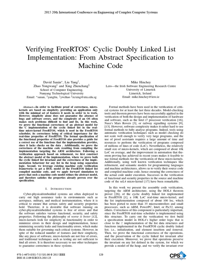 Cyclic Doubly Linked List Implementation From Abstract Specification To ...