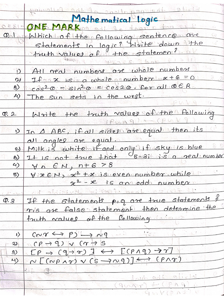 Logic and LPP Practice Questions | PDF