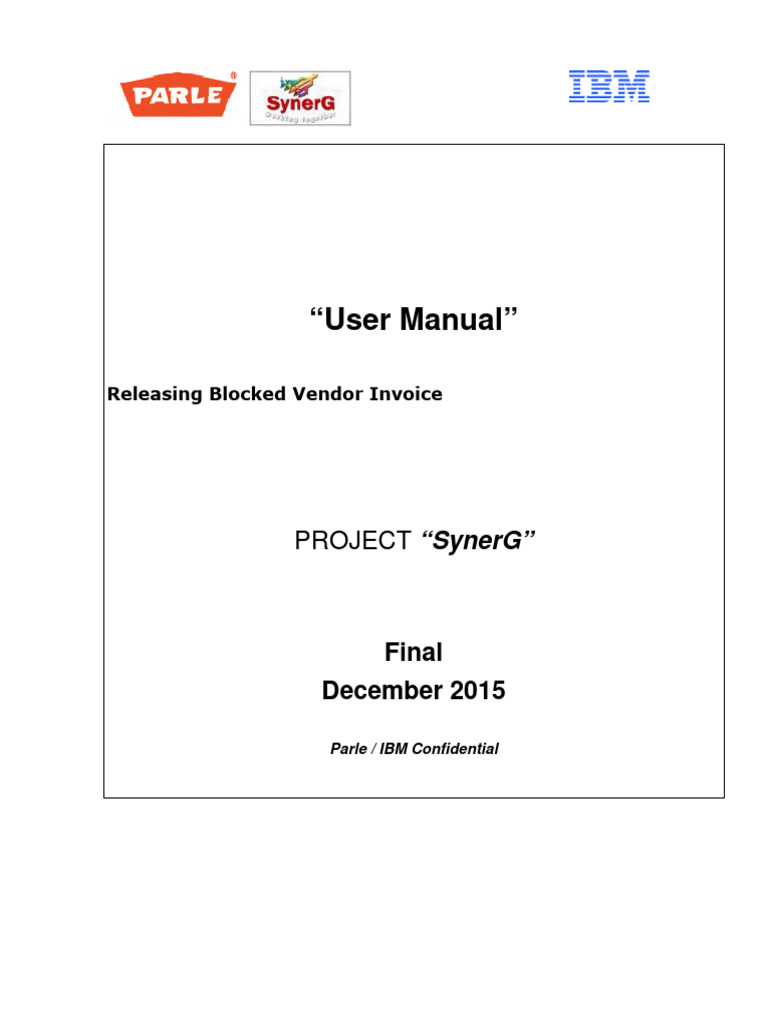 FI89 - AP MRBR Release Blockedinvoices | PDF | Invoice | Computing