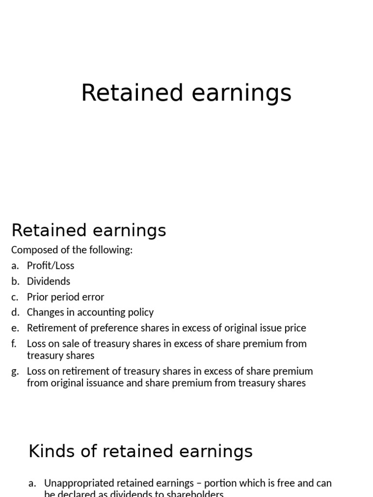 Retained Earnings Pdf Dividend Retained Earnings