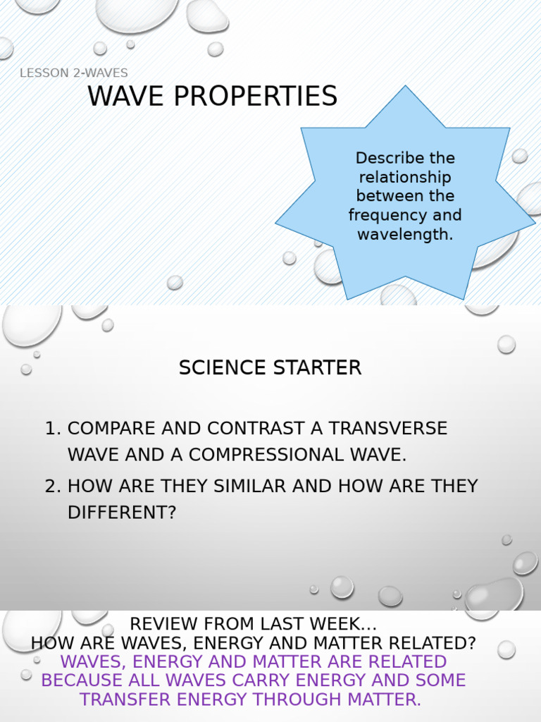 Wave Properties Behavior-L2 | PDF | Waves | Refraction