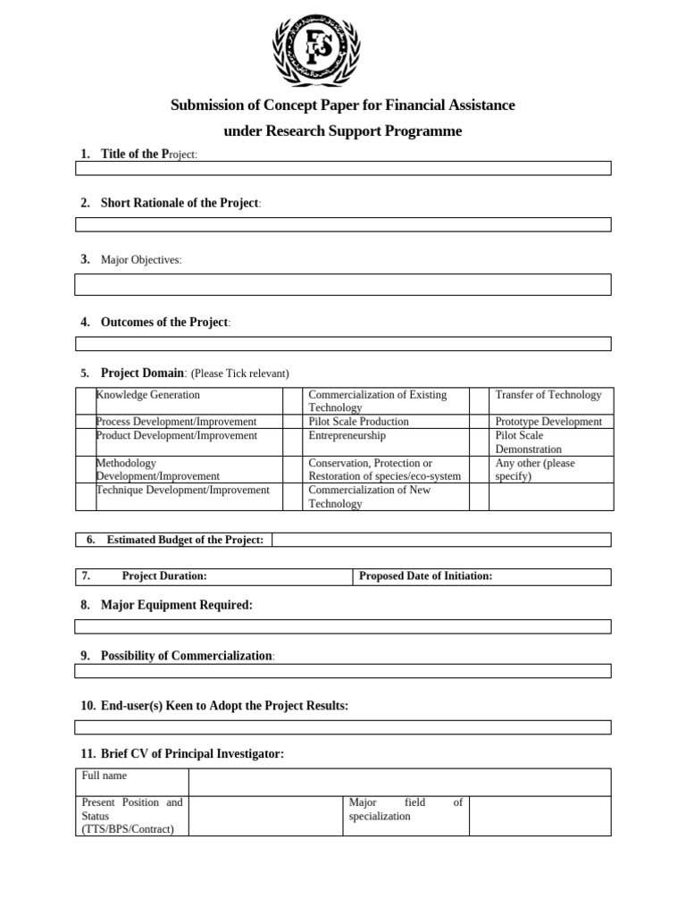 Concept Paper Research Development 120617 | PDF