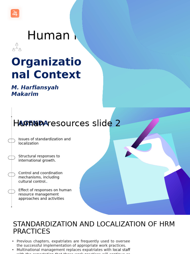 Organizational Context | PDF | Human Resource Management | Standardization