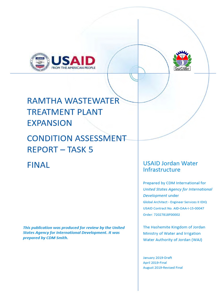 WWTP Condition Assessment | PDF | Sewage Treatment | Hydraulic Engineering