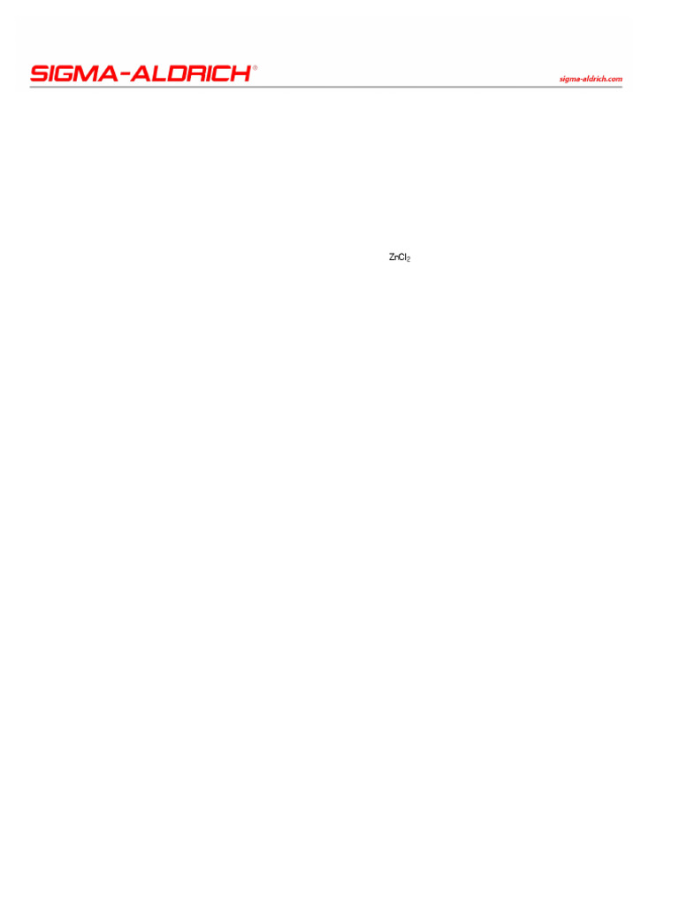 Zinc Chloride 208086-BULK - SIGALD | PDF