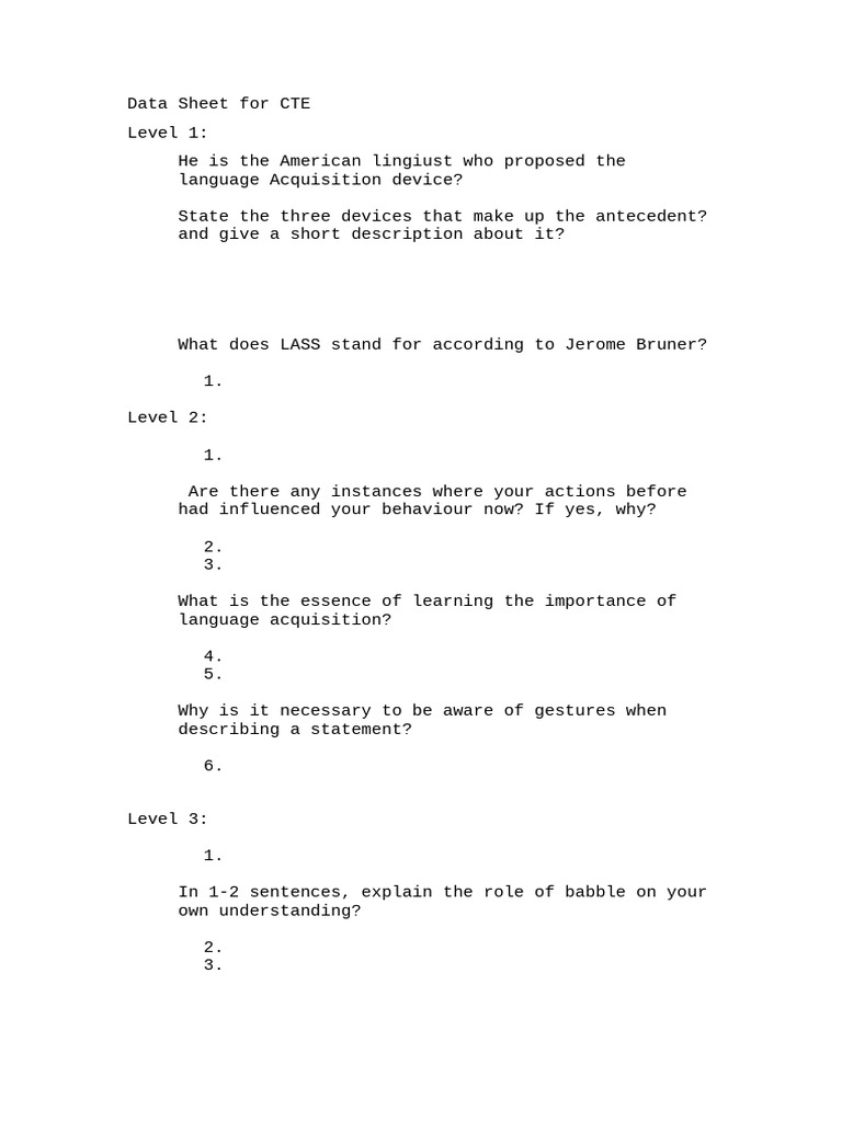 Data Sheet For CTE | PDF