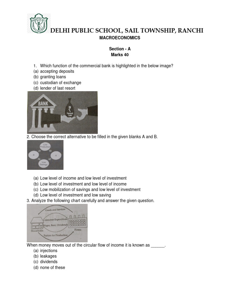 Class 12 Economics Sample Paper 2022-23 | PDF | Government Budget ...