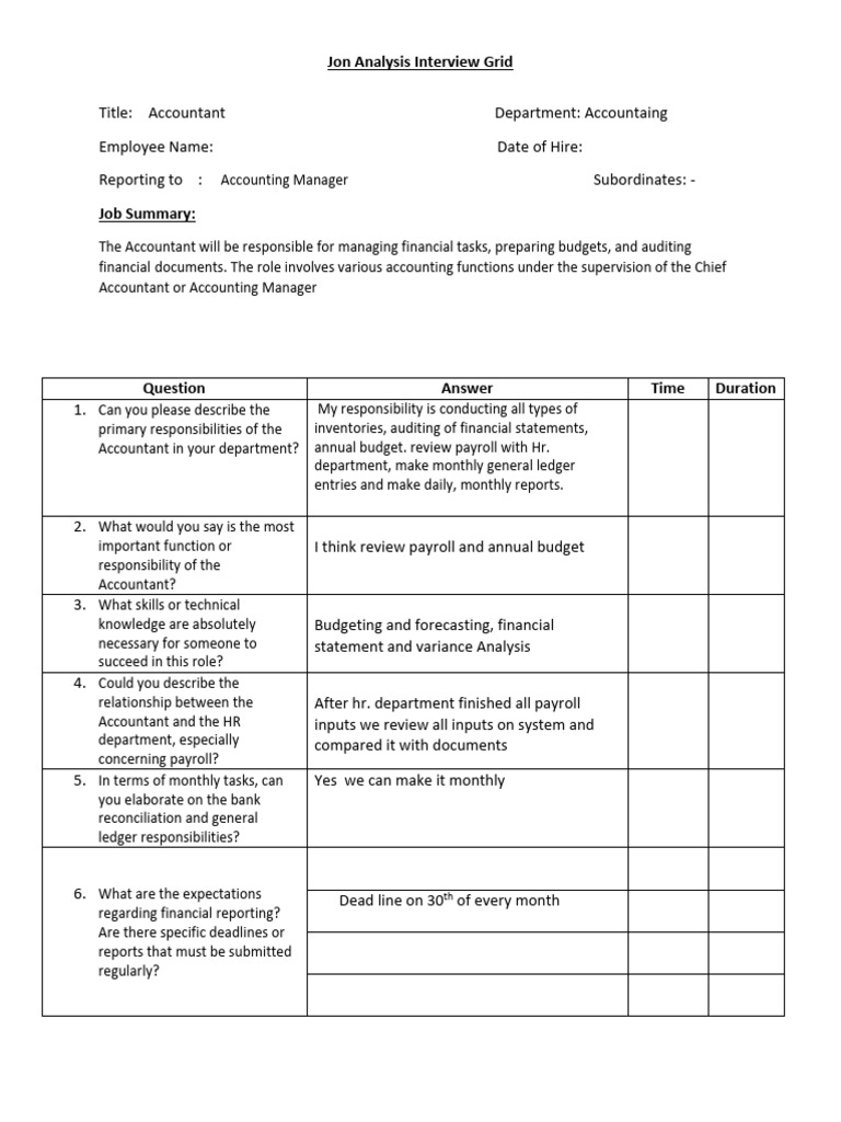 Accountant Role Overview and Responsibilities | PDF | Budget | Accounting
