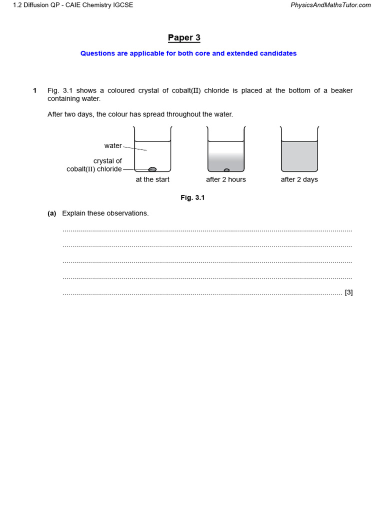 1.2 Diffusion QP | PDF | Diffusion | Gases