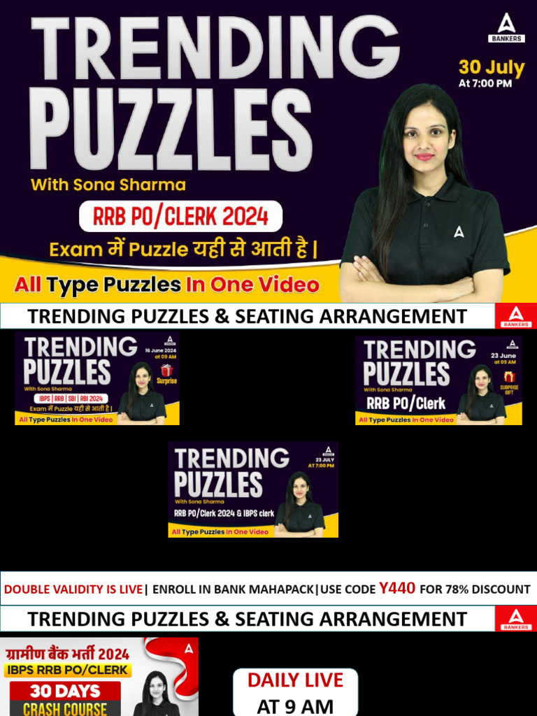 TRENDING PUZZLES WITH SONA SHARMA PART 4 ff994439 b115 423d 8e80 | PDF