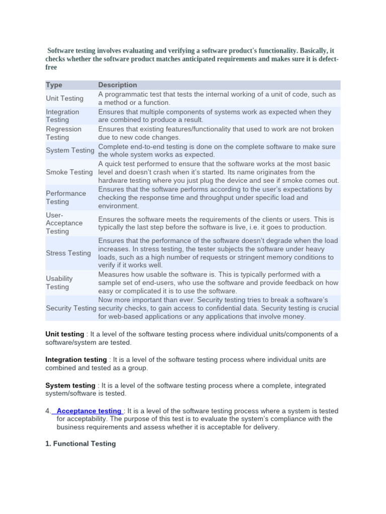 Testing basics 2 | PDF | Software Testing | Software Development Process Testing basics 2 | PDF | Software Testing | Software Development Process