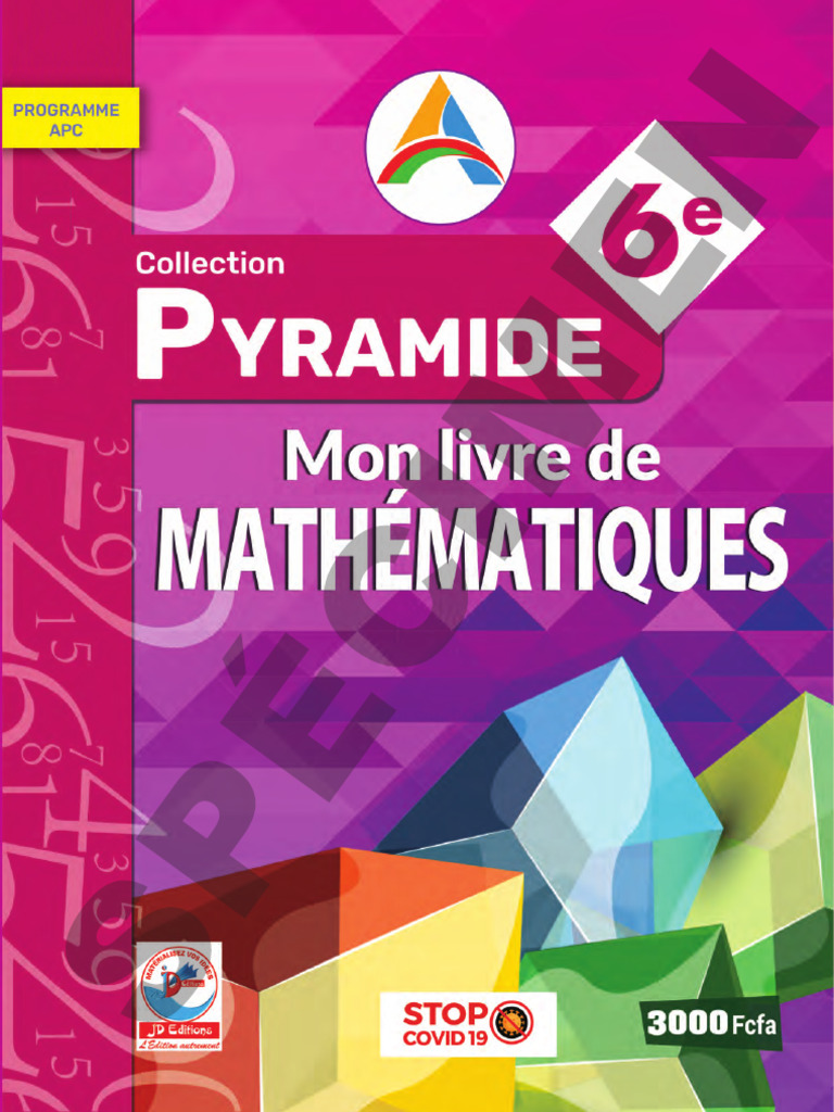 Manuel Pyramide Maths Spécimen (6eme) | PDF