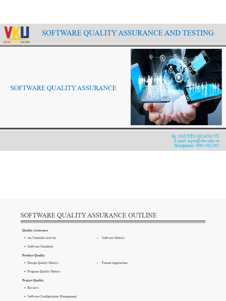 Software Quality Assurance Overview | PDF | Software Quality | Version Control