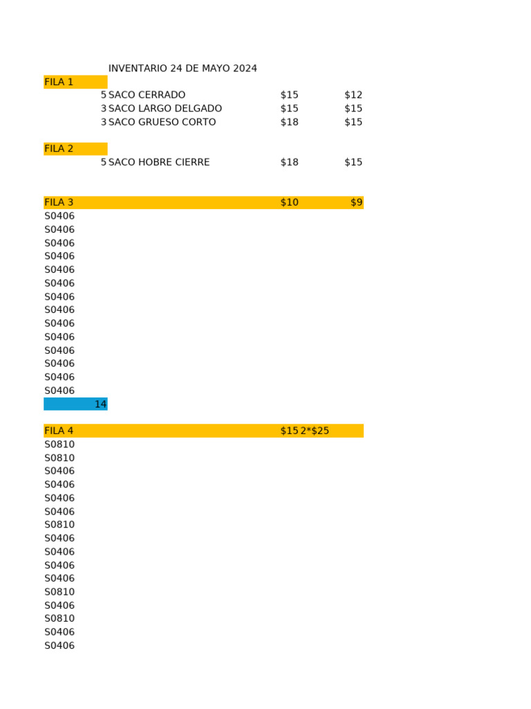 Inventario Junio 2024 | PDF