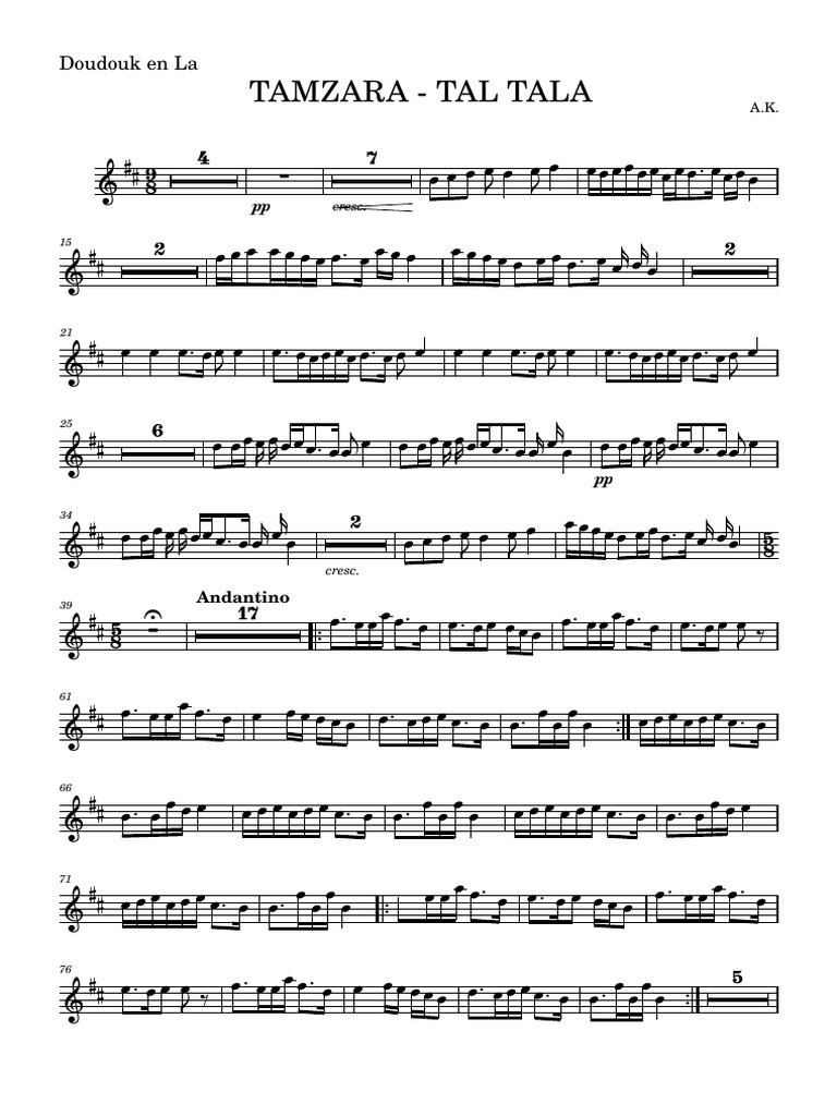 Tamzara Nouvelle Version-Doudouk - en - La | PDF
