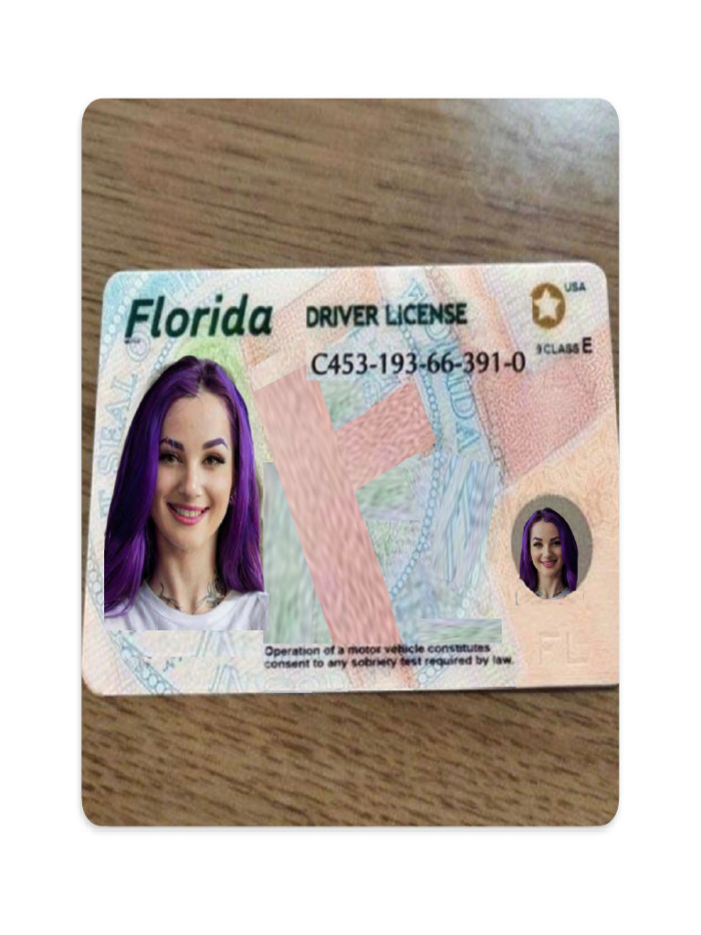Florida Id Template | PDF