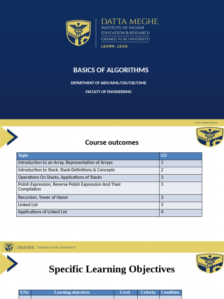 Module 1 Dsa 24 Pdf Algorithms Computer Science