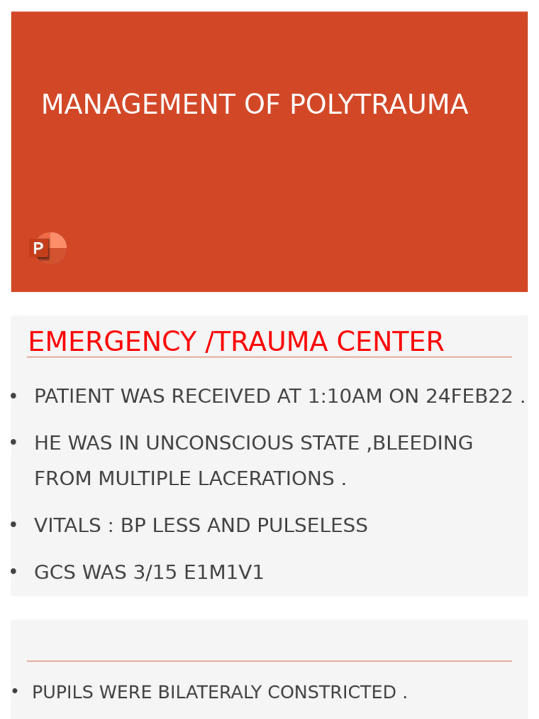 Poly Trauma | PDF | Science & Mathematics