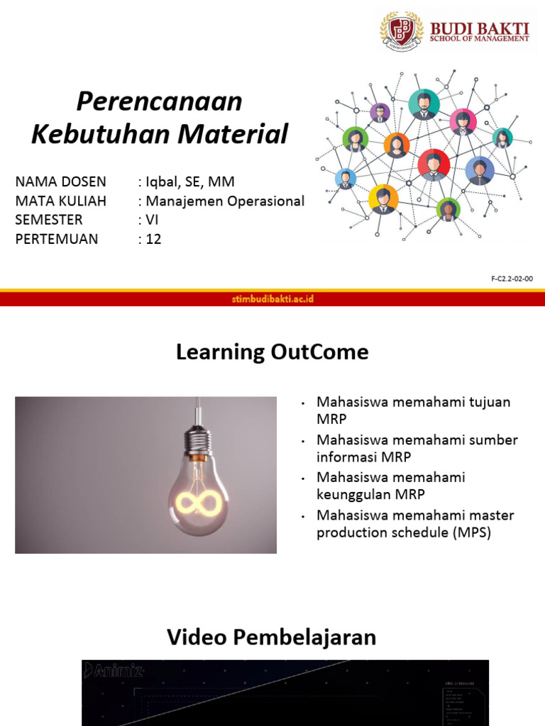 Tujuan dan Manfaat MRP dalam Produksi | PDF