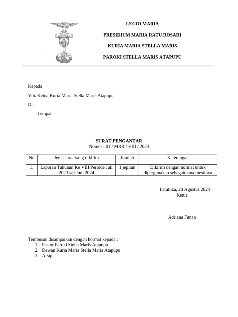 Surat Pengantar | PDF