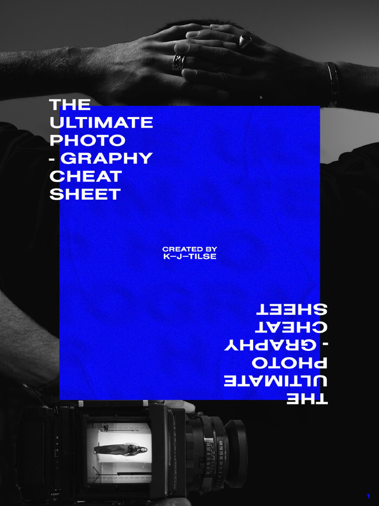 Photography Cheat Sheet Guide | PDF | Shutter Speed | Film Speed