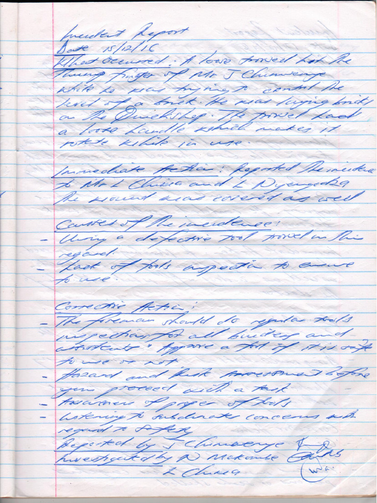 Incident Reports 2 | PDF