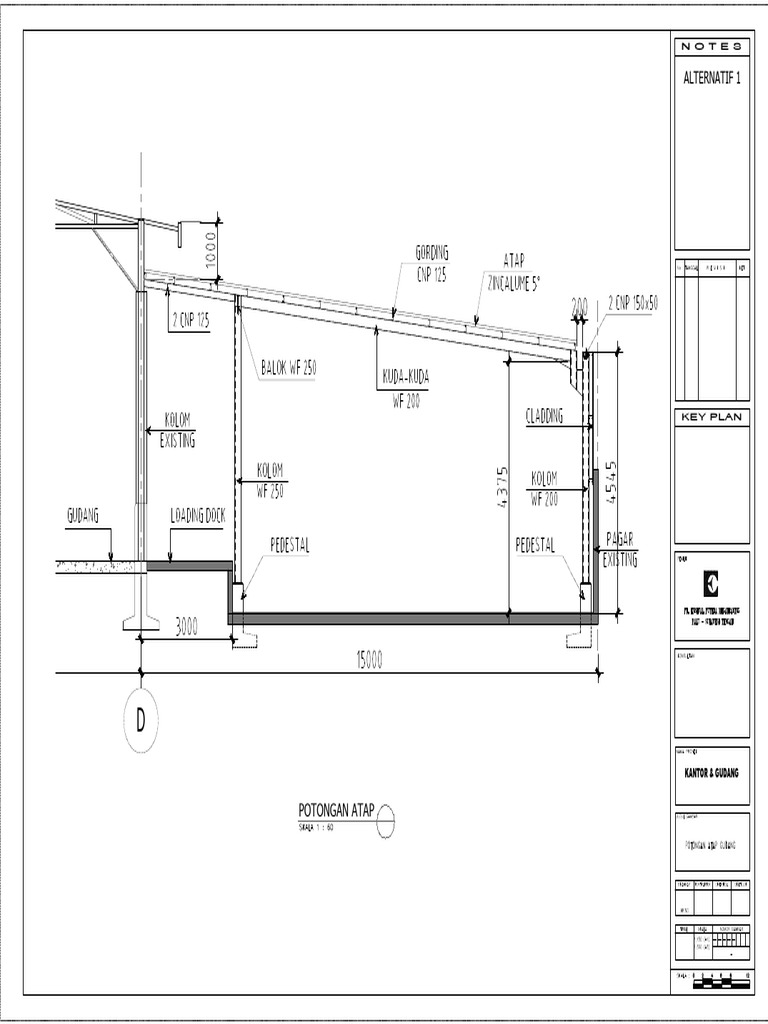 2.potongan Atap Tambahan Revisi | PDF