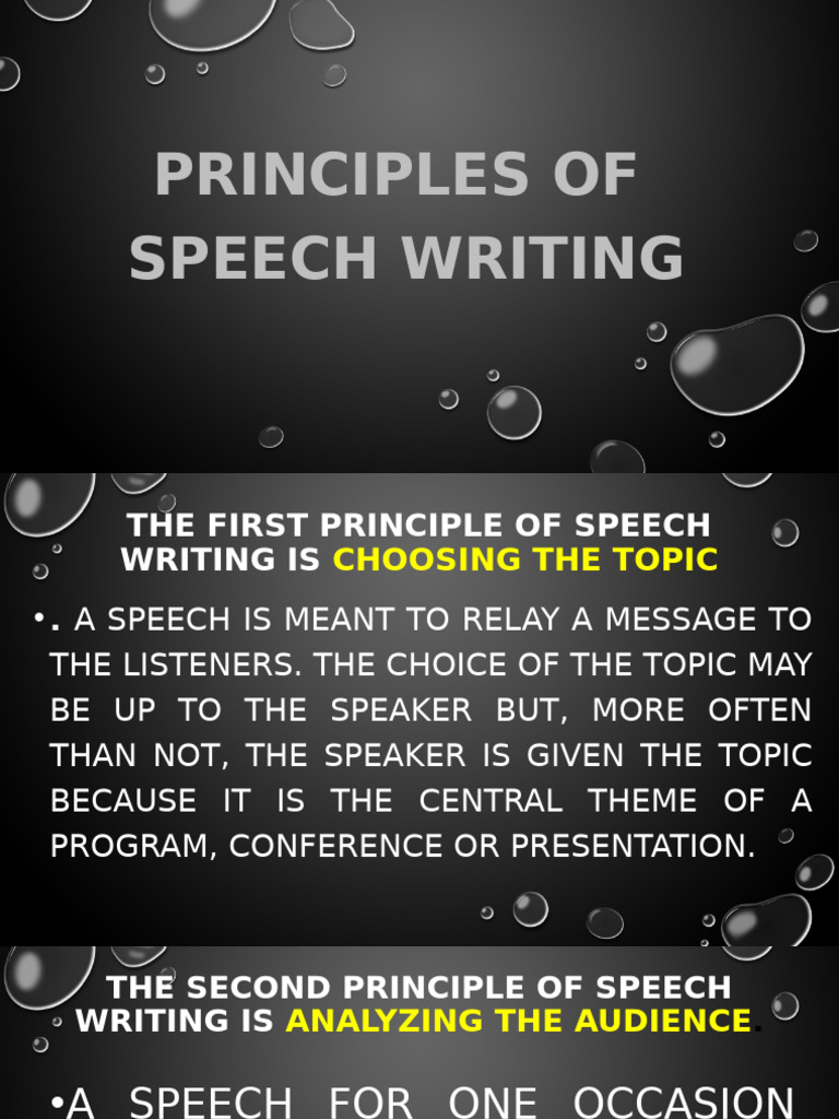 Key Principles of Effective Speech Writing | PDF | Waste | Municipal ...