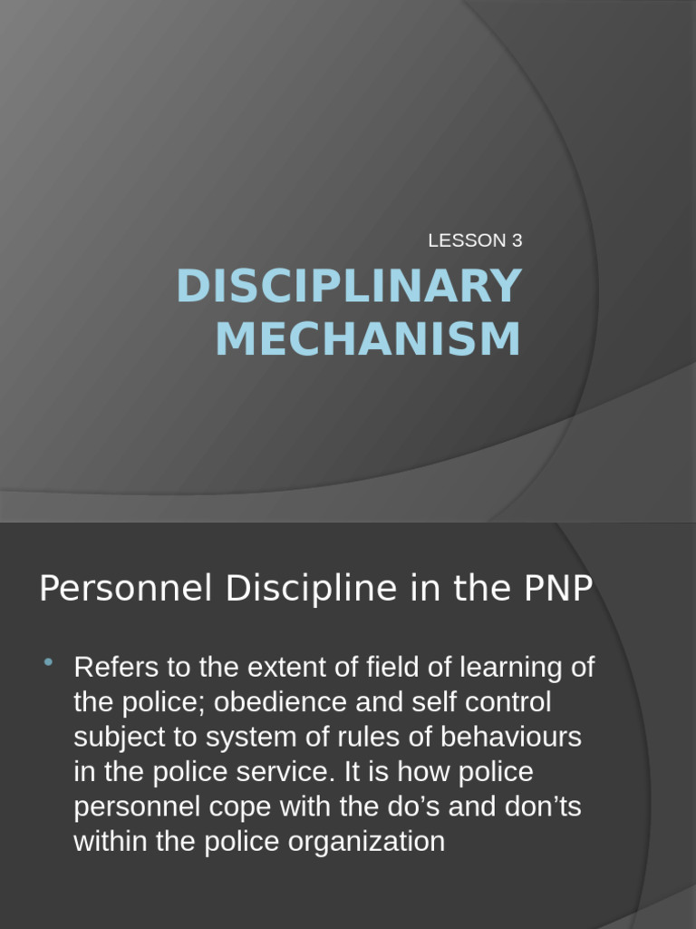 Disciplinary Mechanism - Lea 2 | PDF | Crime & Violence | Crimes