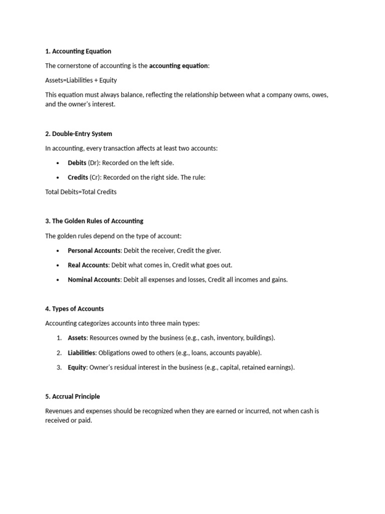 Basic Accounting Principles Pdf Finance And Money Management