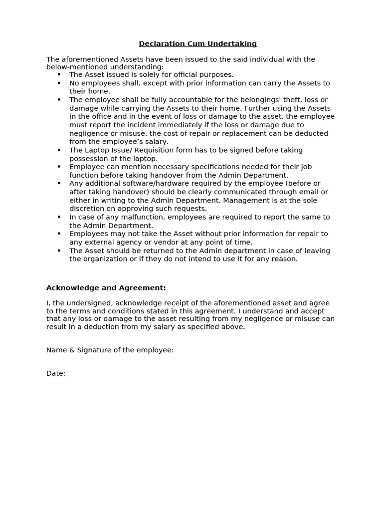 Asset Issue Form Page 2 | PDF | Finance & Money Management